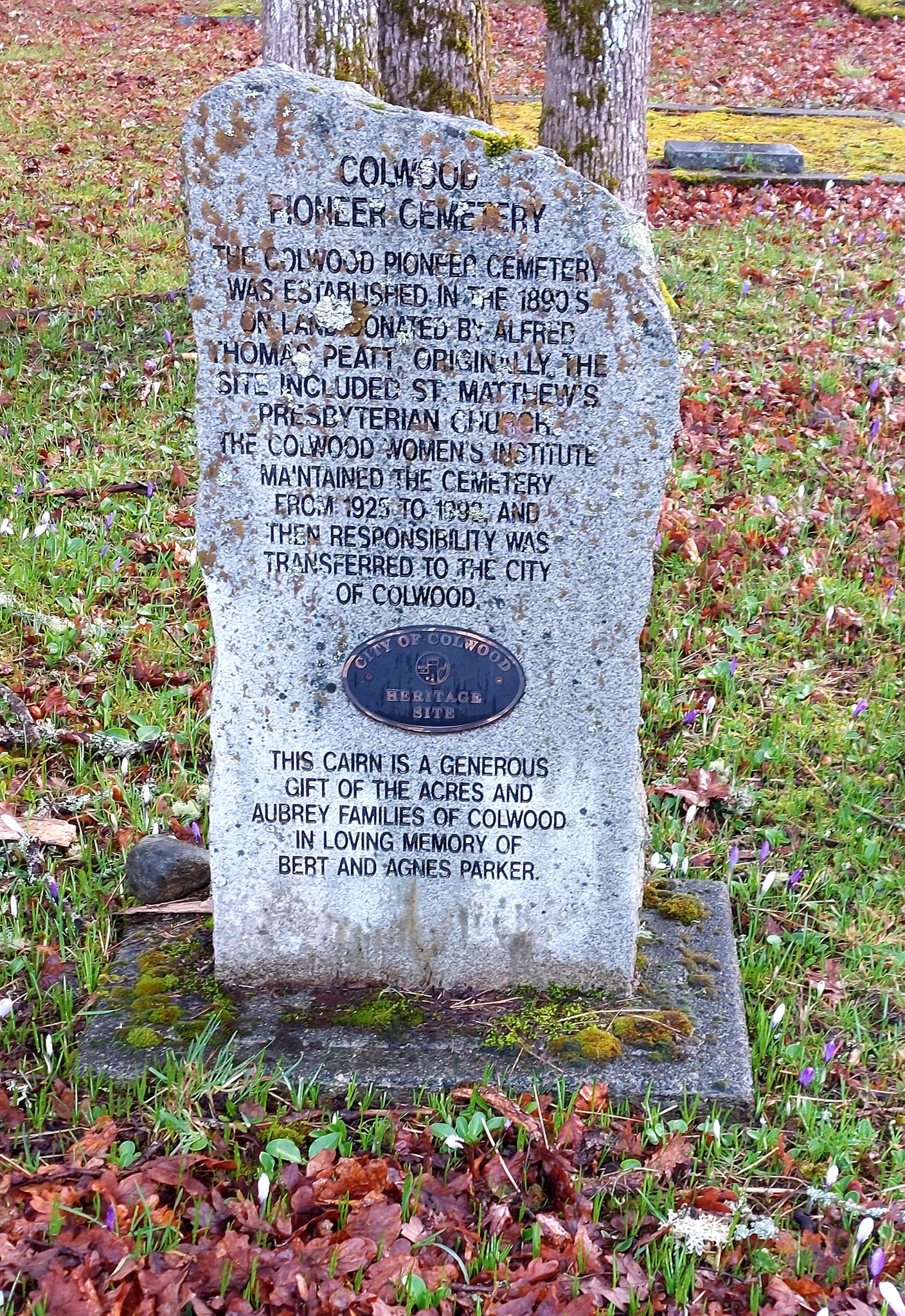 Colwood Pioneer Cemetery – Old Cemeteries Society of Victoria